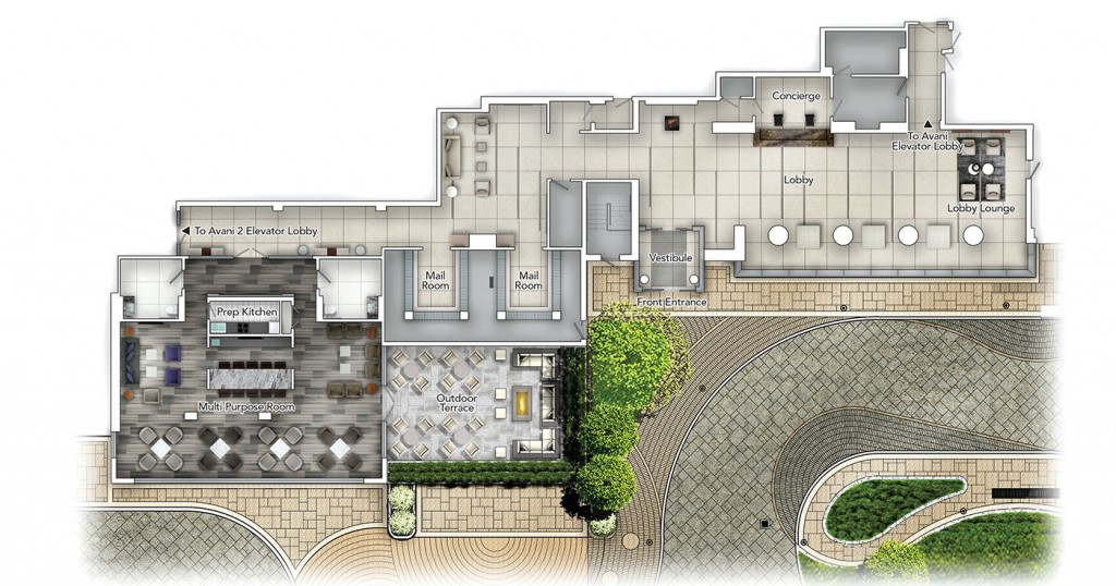 Building Plan Lobby Space
